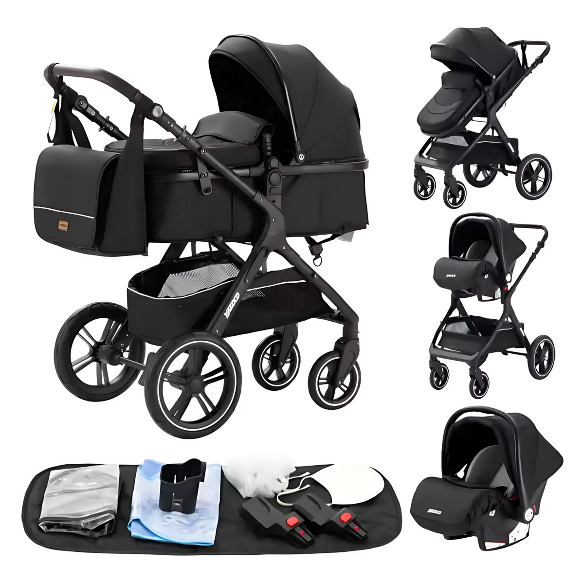 Barnvagn 3-i-1 Deluxe från SAGA